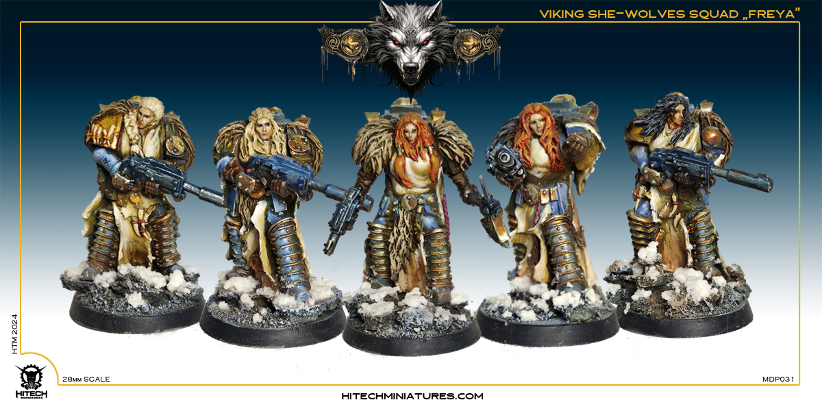 SHE-WOLVES SQUAD -FREYA- – Hitech Miniatures